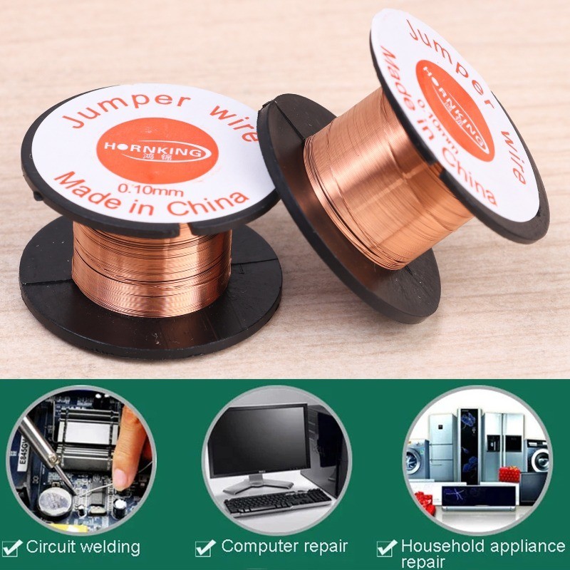 5Rolls 0.1mm Soldering Wire - Ultra-Fine Flying Line Jump Line - PCB ...