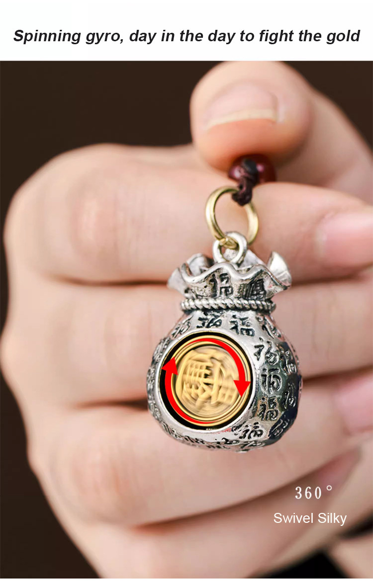 Fortune Bag Gold Fortune Money Bag Full of Fortune God Pendant | Shopee ...