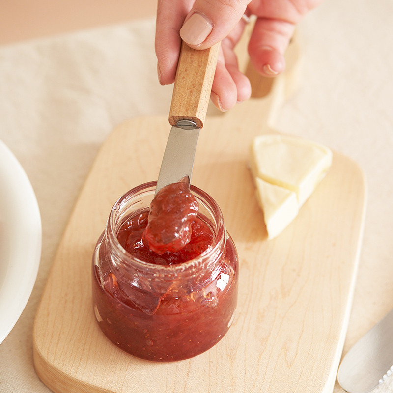 4Pcs Small Stainless Steel Butter Knife with Wooden Handle Child-Safe ...