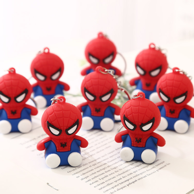 3D Cartoon Cool Spider Man Keychain Spider Man Keychain Spider Man ...