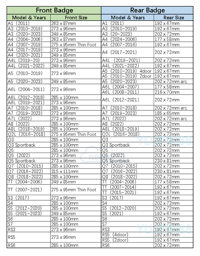 Audi Car Front Center Grille Emblem Badge ABS Black Silver 4 Ring Logo ...