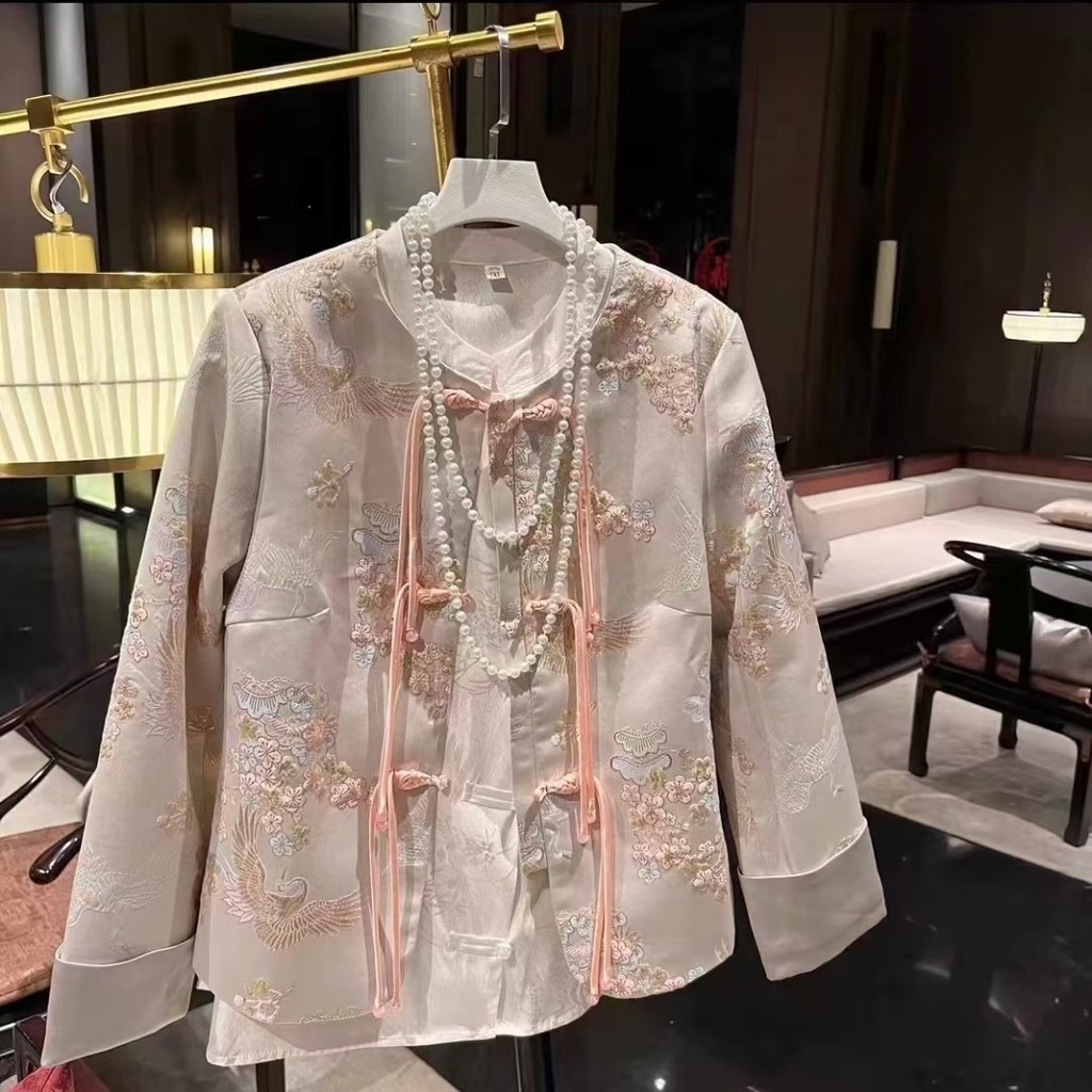 Chinese New Year Clothes qipao top Women blouse Cny 旗袍上衣 汉服上衣 Chinese ...