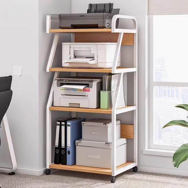Storage Rack Movable Desk Side Storage Printer With Wheels Computer ...
