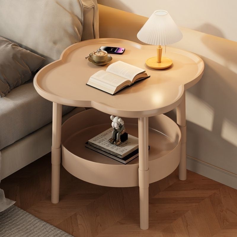 Flower Shaped Tea Table Simple Round Side Table Living Room Double ...