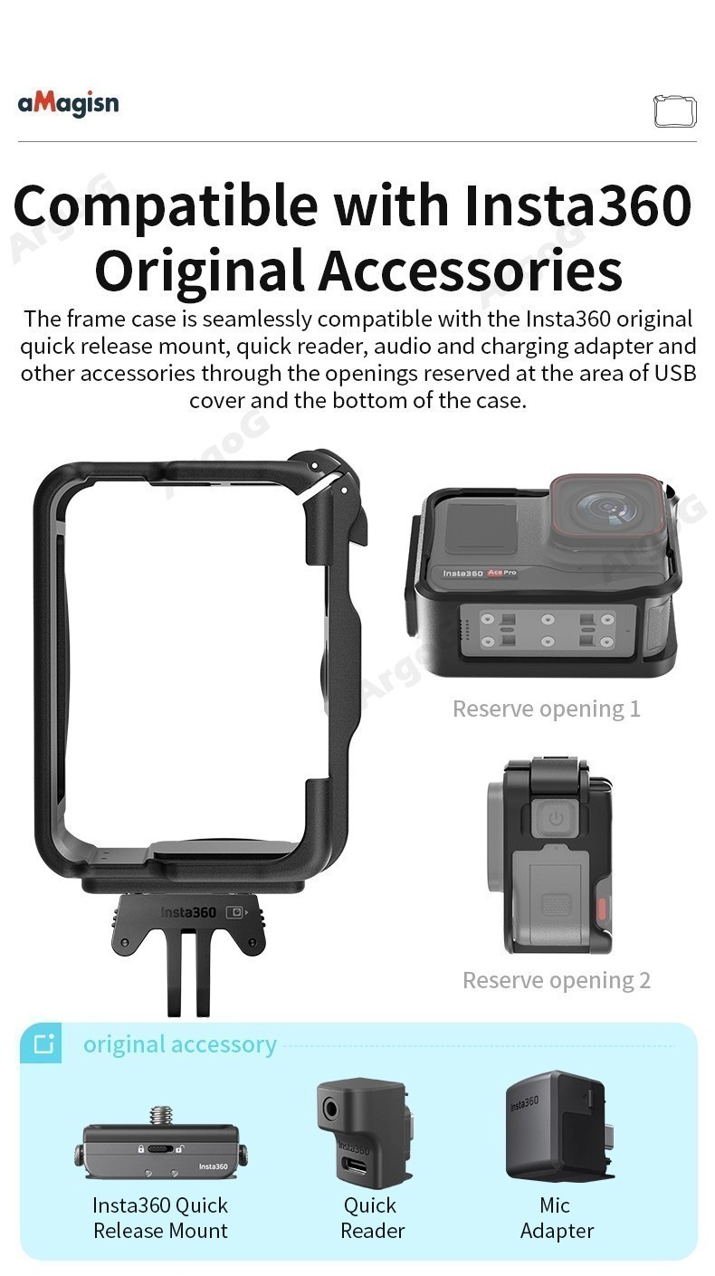aMagisn Protective Frame Cage for Insta360 Ace Pro 2 / Ace Pro / Ace ...