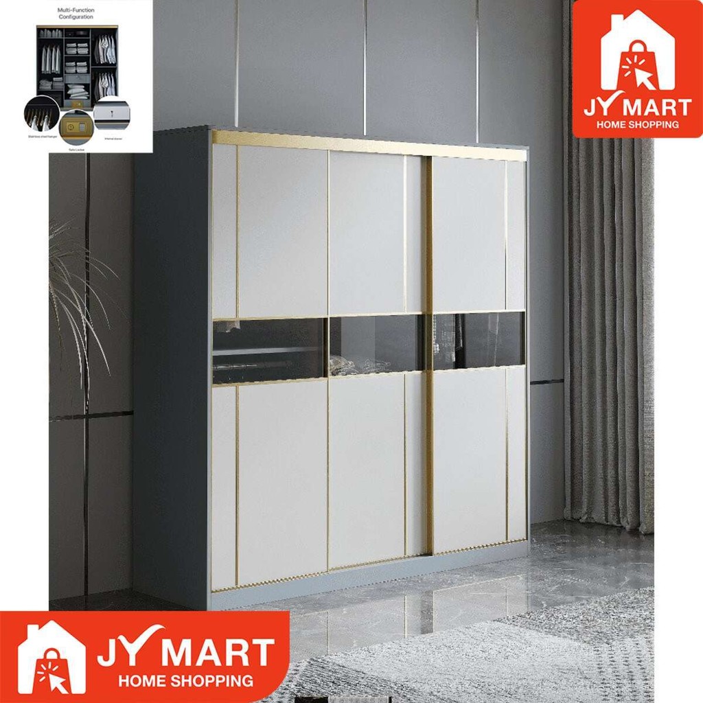 Zxg Wardrobe With Locker Closet Sliding Door Home Bedroom Locker ...