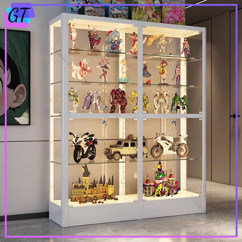 Display Cabinet Glass Cabinet Toy Model Showcase Display Rack Cabinet ...