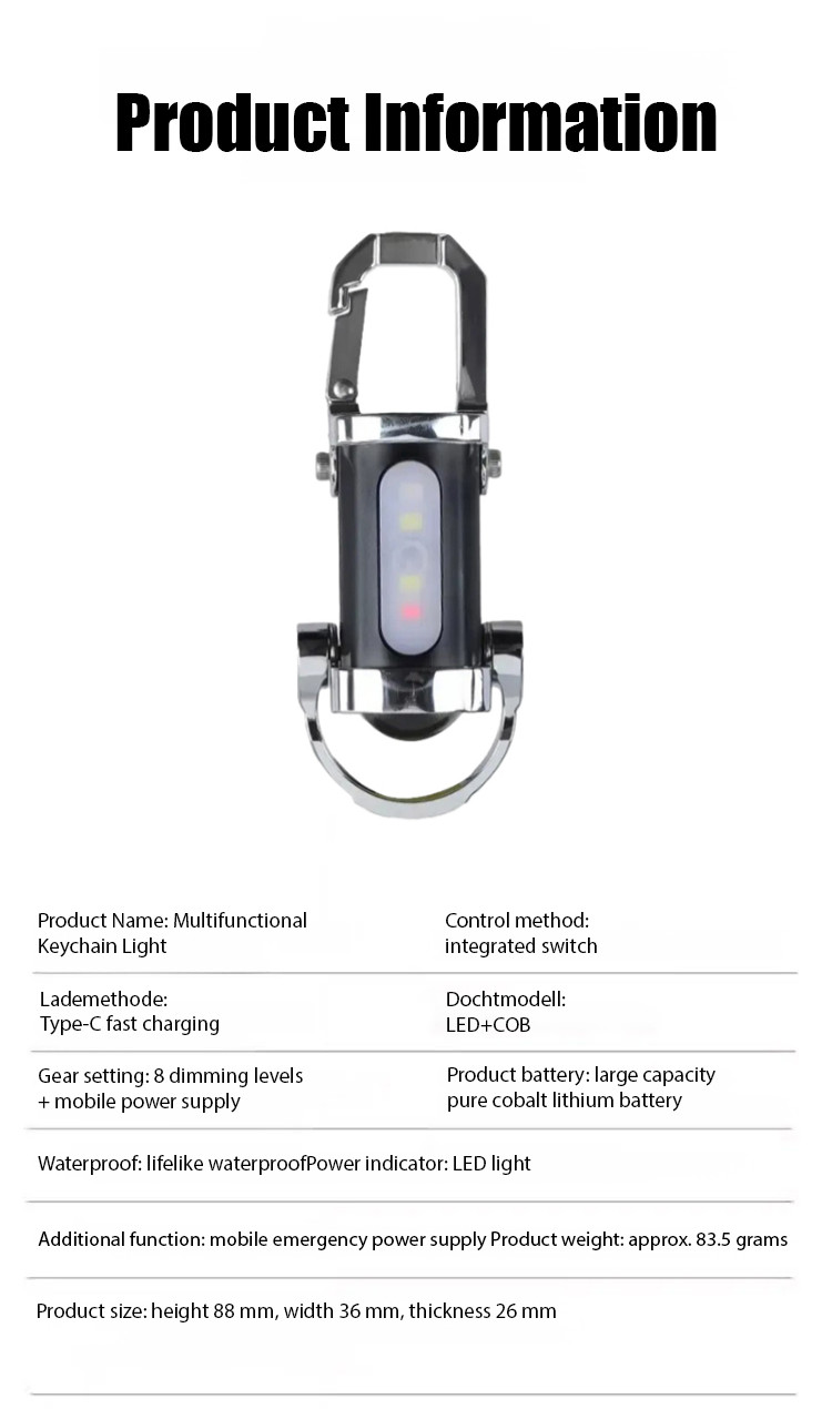 【Bright Light】Keychain Flashlight Waterproof Light Mini Flashlight ...