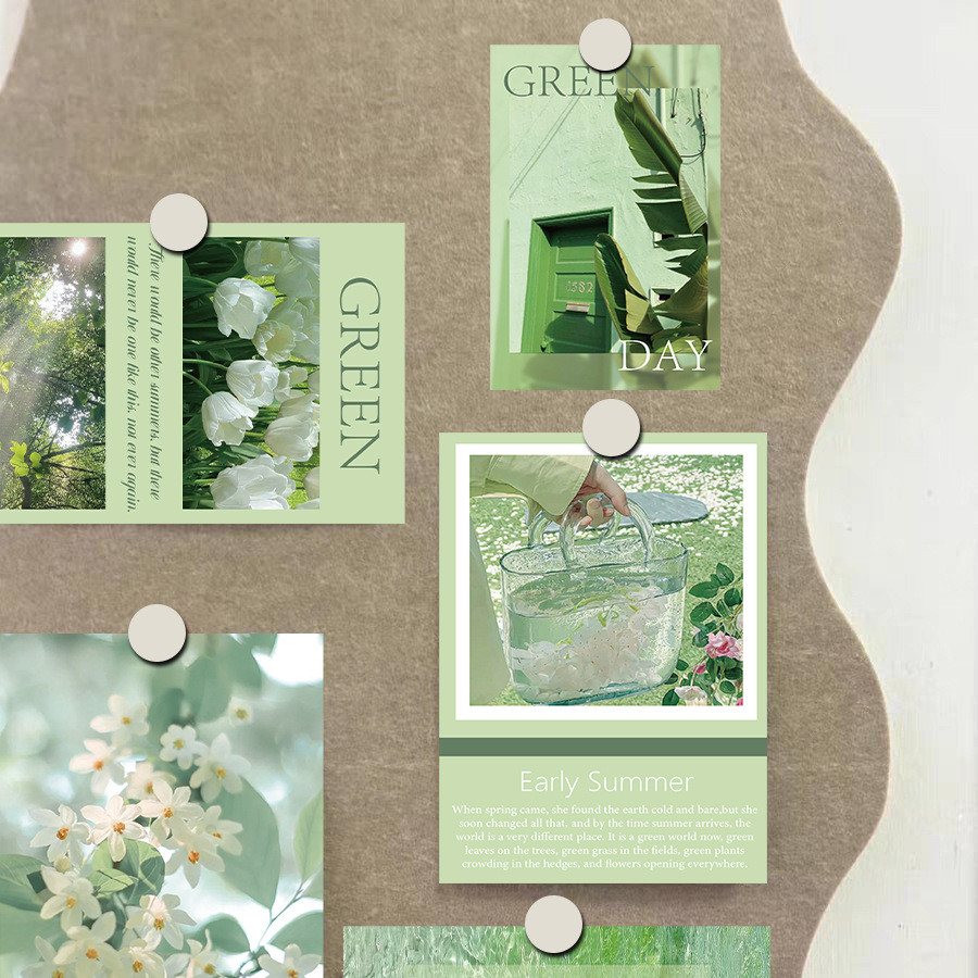 10pcs Aesthetic Posters Green Wall Collage Matcha green Wall Collage ...
