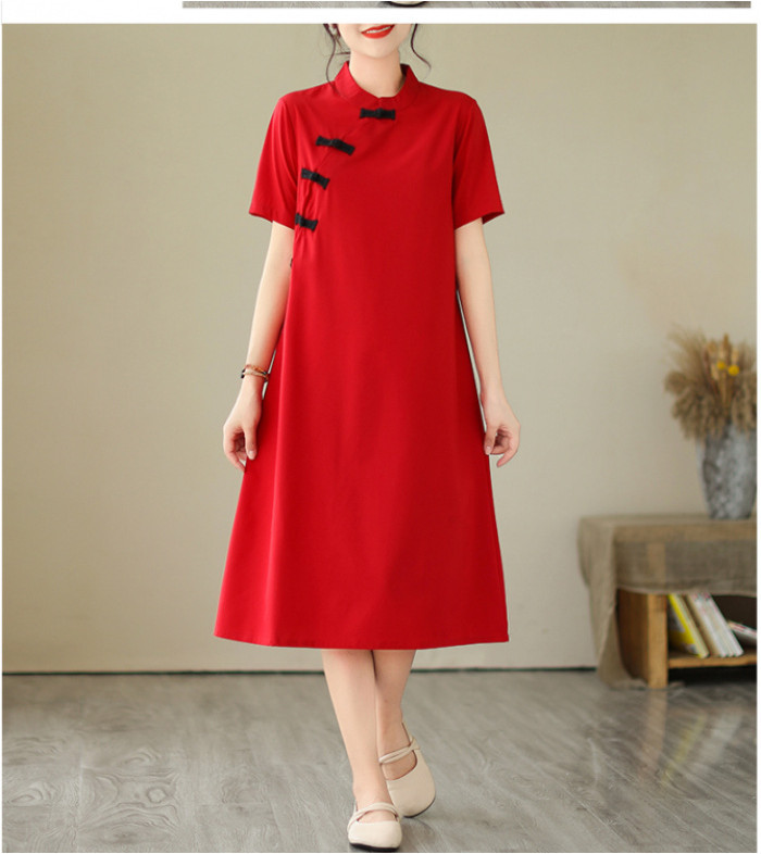 Cheongsam Dress qipao Women Plus Size Chinese New Year Dress elegant ...