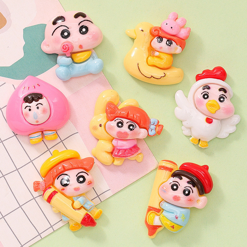 Cartoon Xiaokui Holds Pencil 3d Jibbitz Chick Jibbits for Croc Peach Ah ...