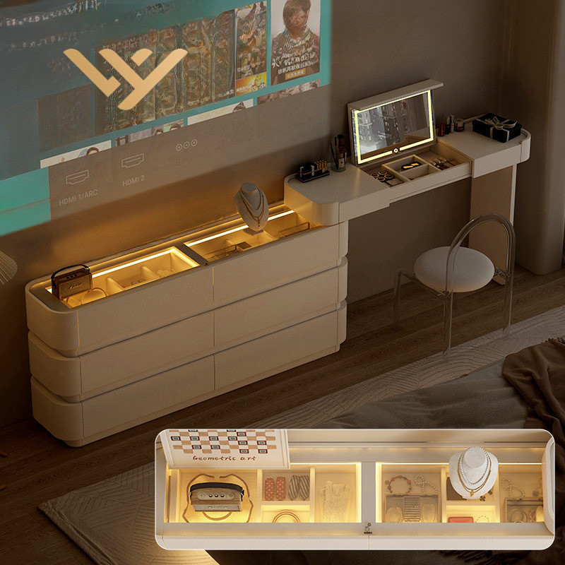 MAX Dressing Table High Beauty Dressing Table Storage Cabinet ...