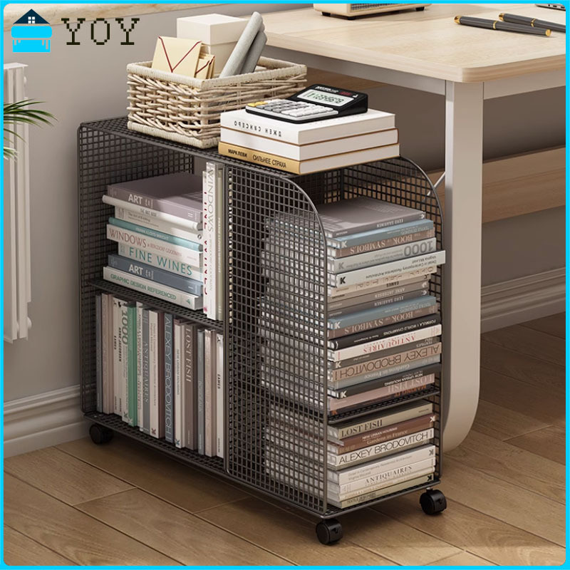 Bookshelves Movable Shelves Floor-standing Book Storage Racks Carts ...