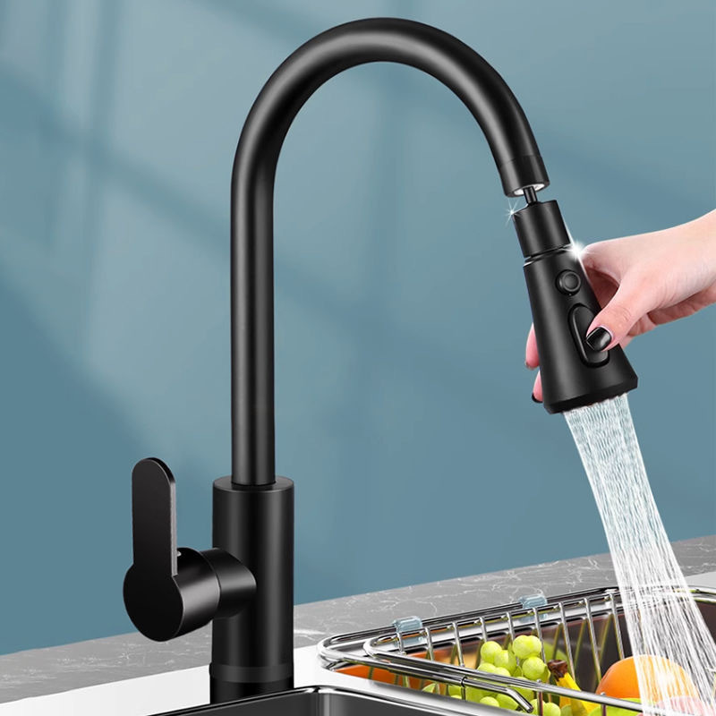 Kitchen Tap 304 Stainless Steel Hot And Cold Kitchen Tap Pull-out ...
