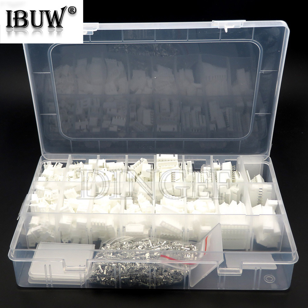 1330PCS xh2.54 2.5mm 2/3/4/5/6/7/8/10 Pin Housing Male Female Pin Head ...