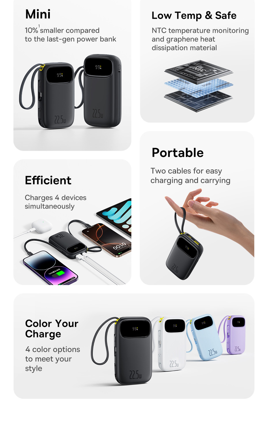 【CCC Certified Power Bank】Baseus CCC 3C Qpow3 10000/20000mAh PD 22.5W ...