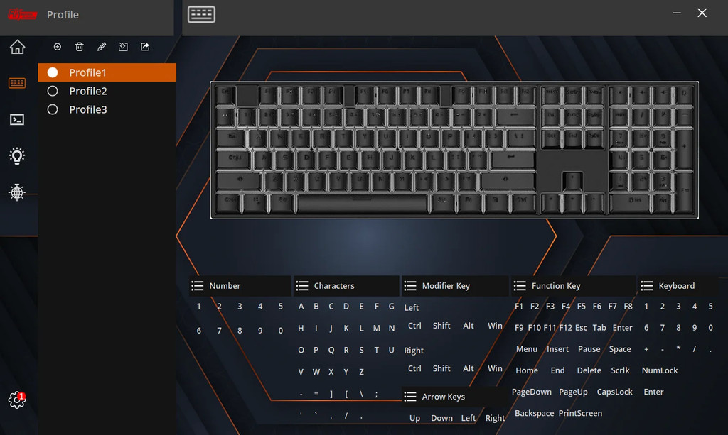 Royal Kludge RK108 Keyboard Mechanical 100% Layout RGB Bluetooth 3-mode ...