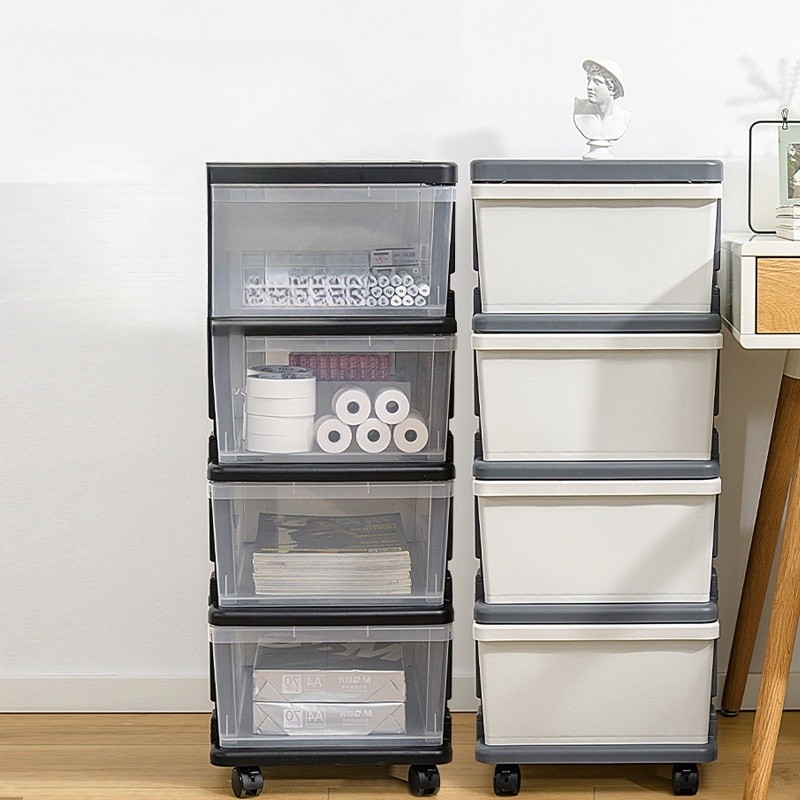 Storage Cabinet Combination Drawer Cabinet Sorting Box Transparent ...