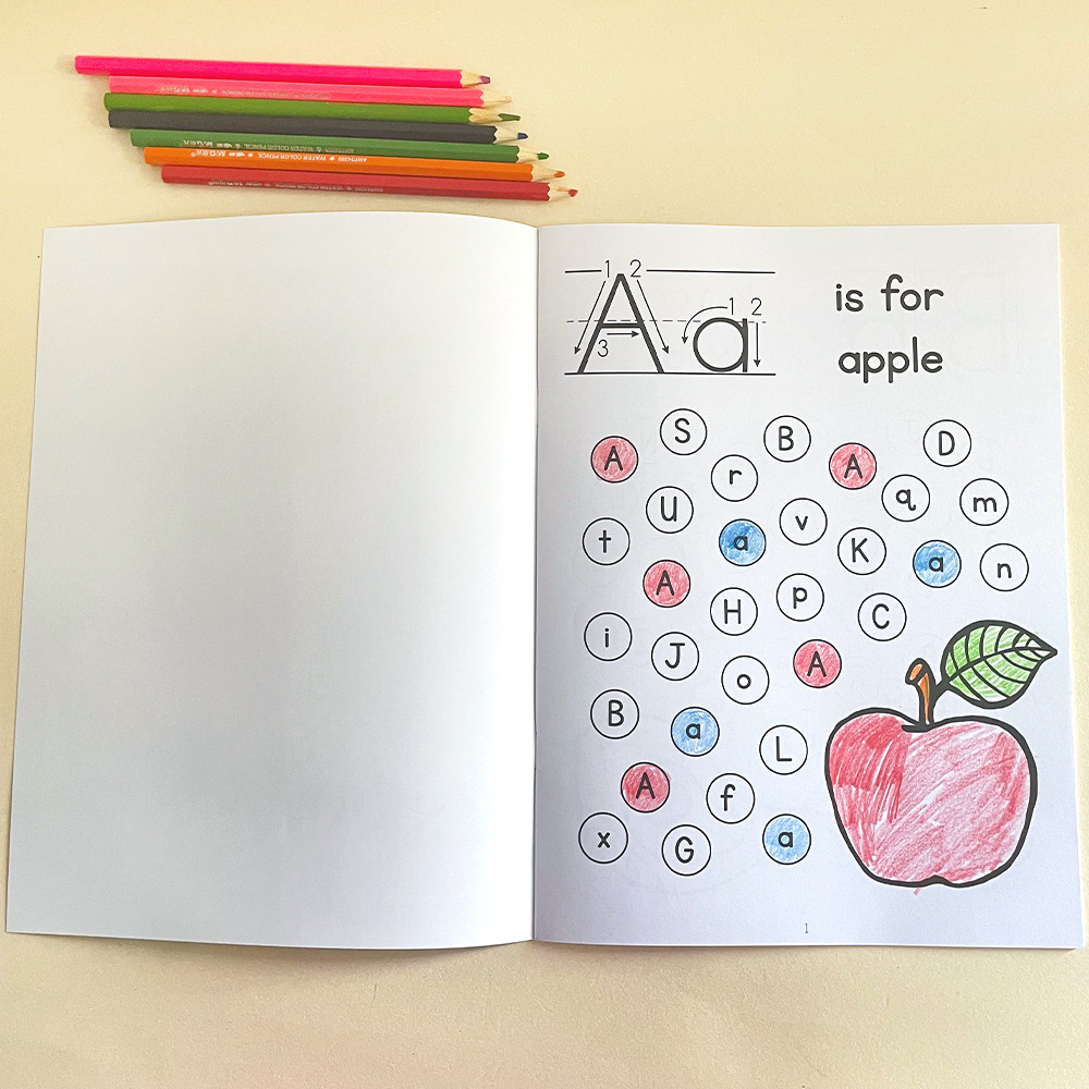 28 Pages Kids Alphabet Tracing Workbook Children Preschool Early ...