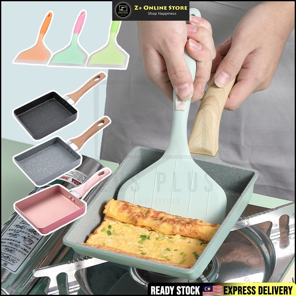 in stock ZPLUS Japan Omelette Square Pan Non-Stick Tamago Frying Pan ...