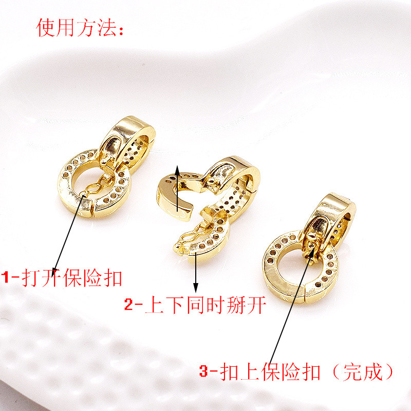 Connection Buckle 925 Silver Plated DIY Jewelry Universal Buckle Double ...