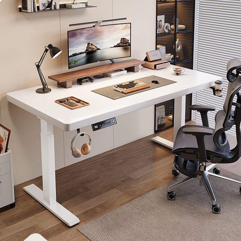 Solid Wood Electric Lifting Table Intelligent Workbench Office Desk ...