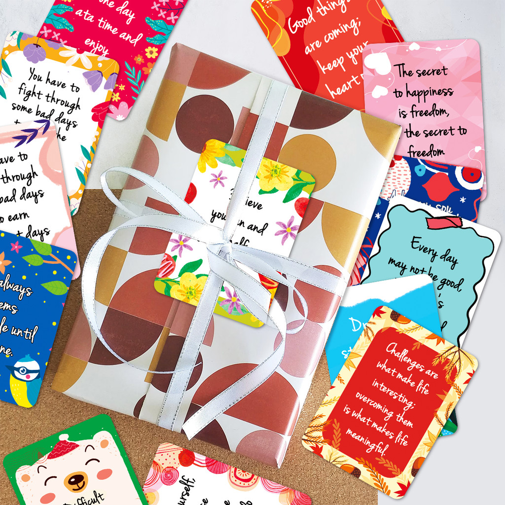Positive Affirmation Card, 50pcs/set English Short Phrase Creative Card ...