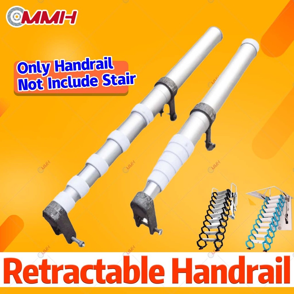 in stock Folding stairs scalable Loft Ladder scalable handrail Outside ...
