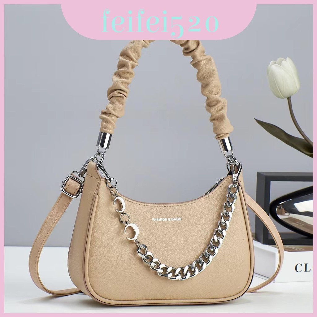 Sleek Small Moon-shaped Bag In Various Colors With Soft Structure For ...