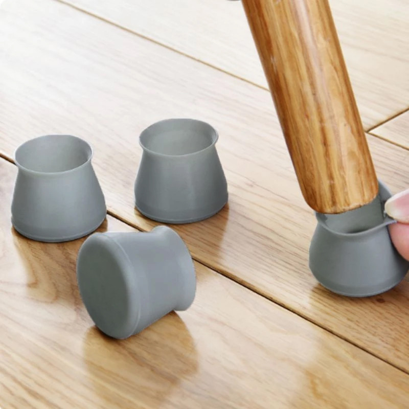 FLOOR SHELD 10/20/30/40/50pcs Silicone Table Chair Leg Cover Furniture ...