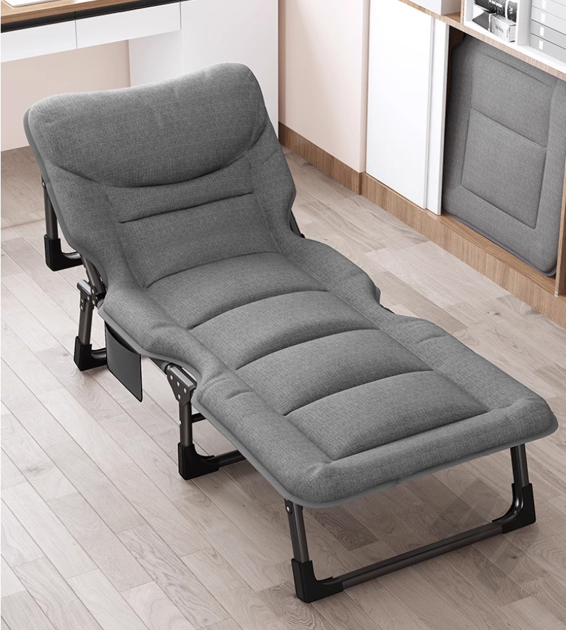 ZAQ Foldable Bed Office Single Bed Nap Recliner Household Simple ...