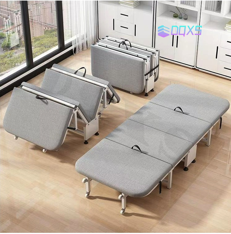 DQXS Foldable Bed Office Space Saving Folding Single Queen Size ...