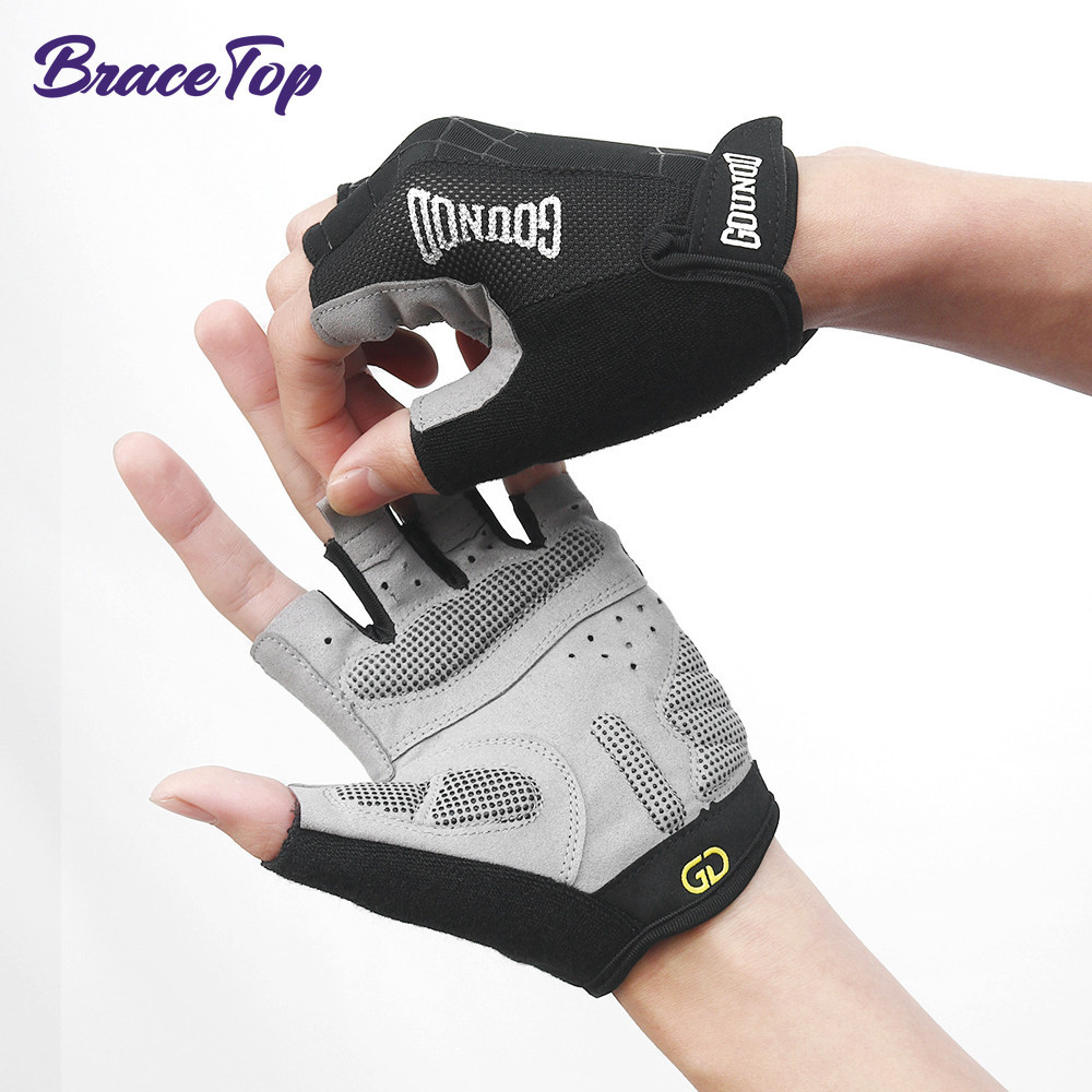 1Pair Workout Gloves for Men and Women, Padded Weight Lifting Gloves ...