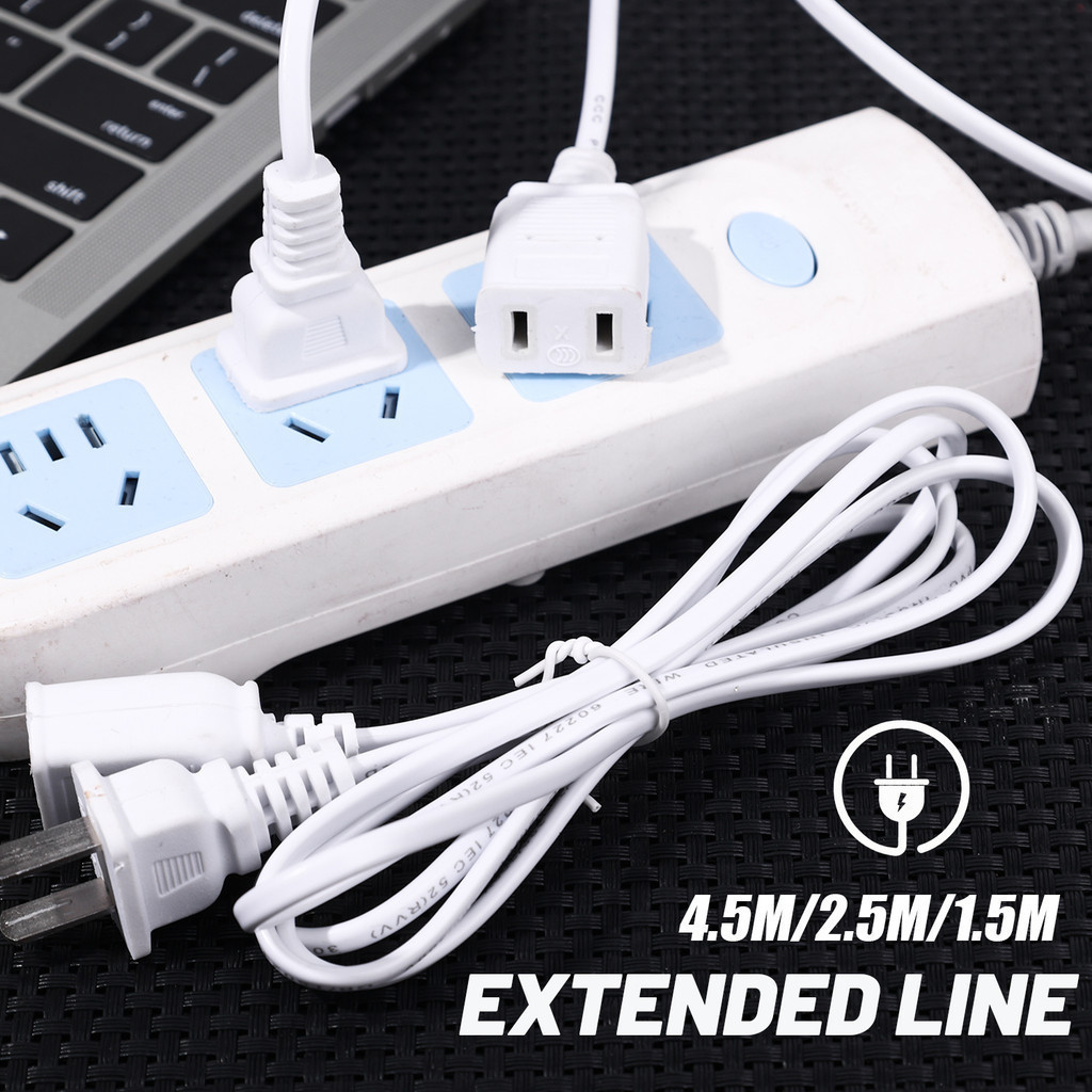 Multiple Sizes US Plug Two-pins Power Cord Extension Wire - 250V 6A ...