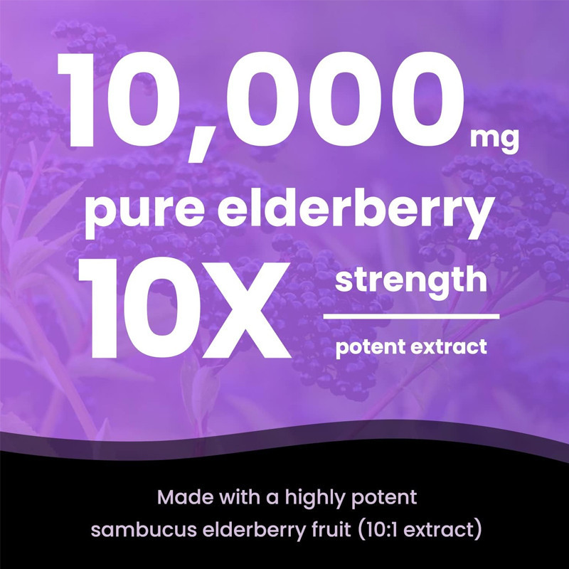 Pslalae - Elderberry 10,000 mg | Non-GMO | Immune Boosting, Anti ...