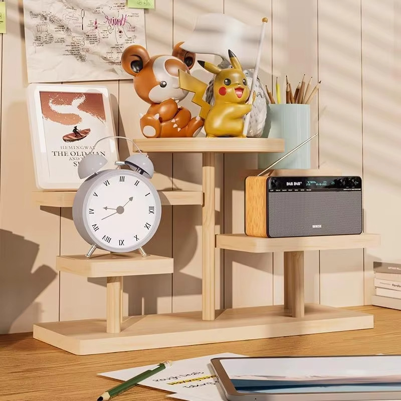 Wooden Display Ladder Popmart Display Rack Stand Labubu Display Rack ...