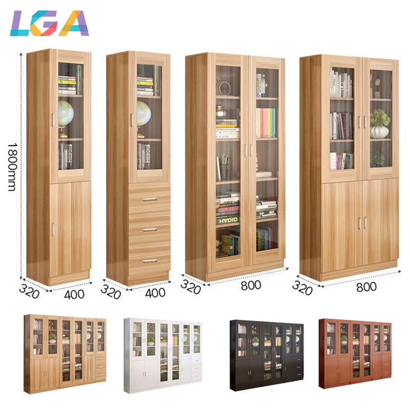 LGA Book Shelf Simple Wooden Living Room Storage Bookcase Small Cabinet ...