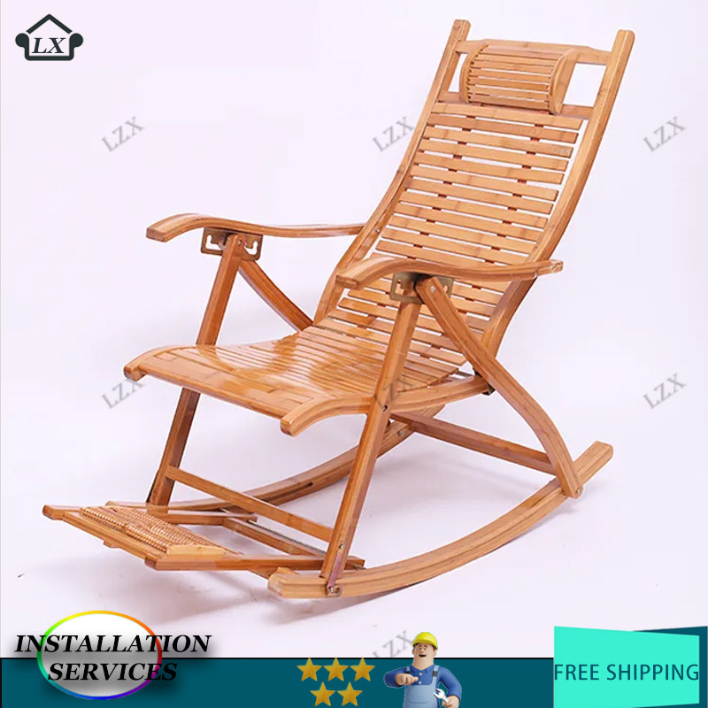 Foldable Reclining Chair Foldable Bamboo Chair Lazy Chair Folding ...