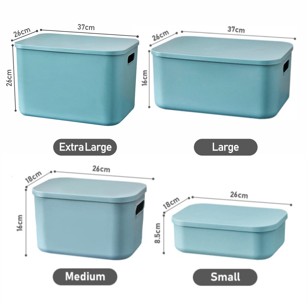 🇸🇬Lucky Home🔥Organizer Quality Home Storage Boxes with lid/Large ...