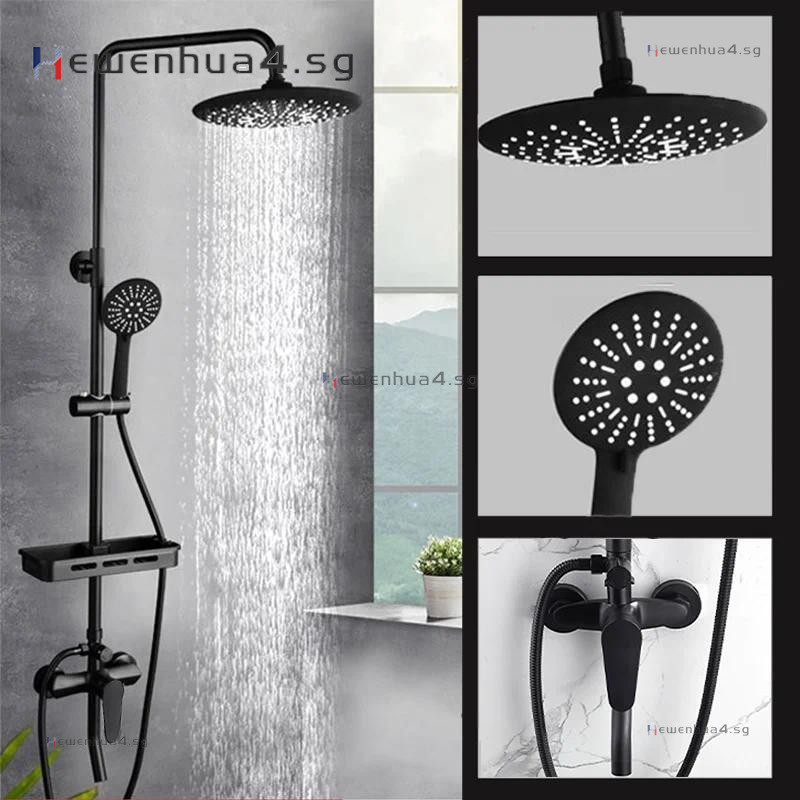 Rain Shower Set Rainfall Bathroom Shower Faucet Set Rainfall Shower ...