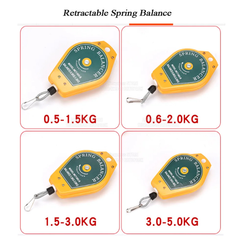 Professional Retractable Spring Balancer Tool Fixtures Holder Hanging ...