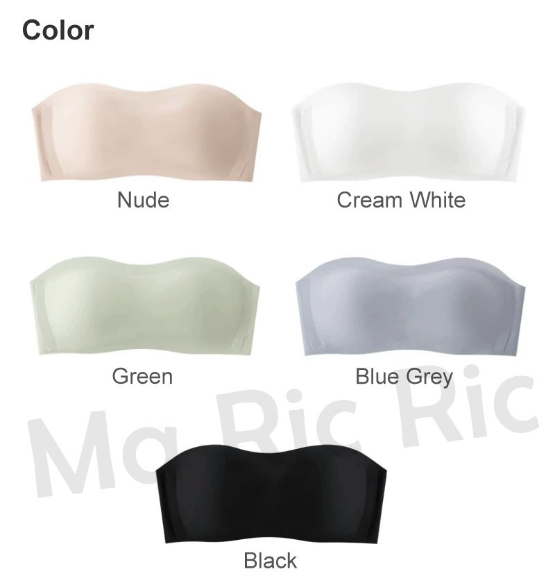 (SG InStock) Ma Ric Ric Cloud Feel Strapless Seamless Anti-Slip Tube ...