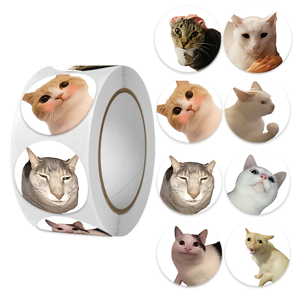 Cat Meme Sticker Mega Pack (500 Sheets) | Waterproof Adhesive Decals ...