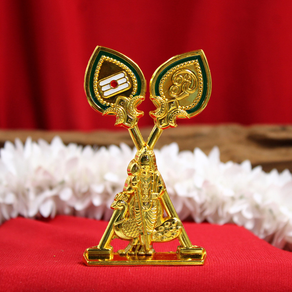 Mix Metal Murugan Om Vel Idol for Car Dashboard Home & Office Table ...