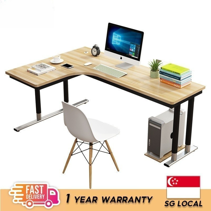 OROR Computer Corner Desk Office Commercial Grade L-Shape Study Table ...