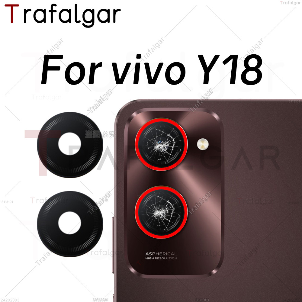 Rear Back Camera Glass Lens For vivo Y18 Camera Cover Replacement with Adhesive Sticker | Shopee ...