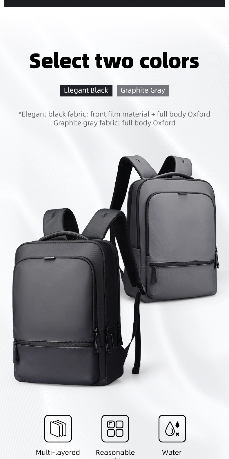 Men Business splash proof Outdoor Simple Large-Capacity Multifunctional ...