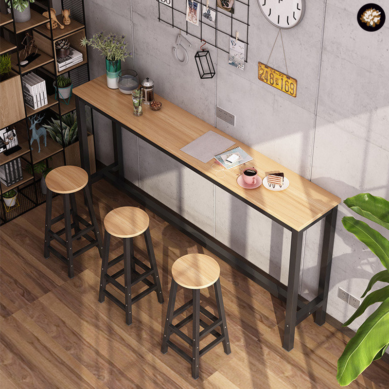 MAQ Bar Table Dining Table Simple Against The Wall Bar Long Milk Tea ...