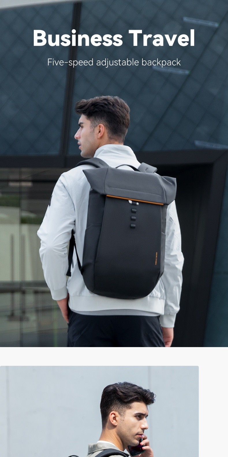 Mark Ryden Outdoor Backpack splash proof Laptop Bag Foldable Men's Bag ...
