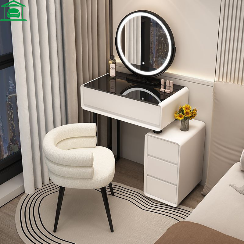 AH Dressing Table 3 Color Light Cabinet Makeup Table With Mirror ...